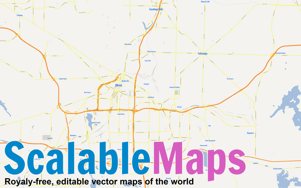 ScalableMaps: vector maps of USA