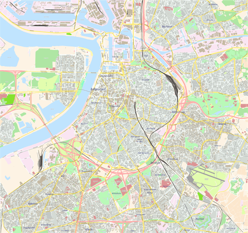 ScalableMaps: Vector maps of Antwerp (PDF, AI)