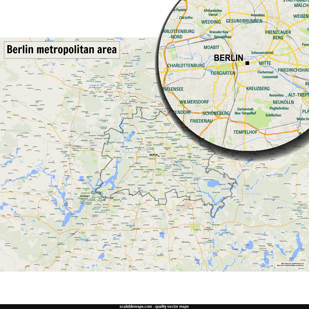 ScalableMaps: Vector map of Berlin (gmap regional map theme)