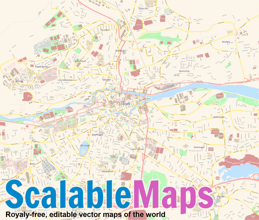 ScalableMaps: vector maps of Cork