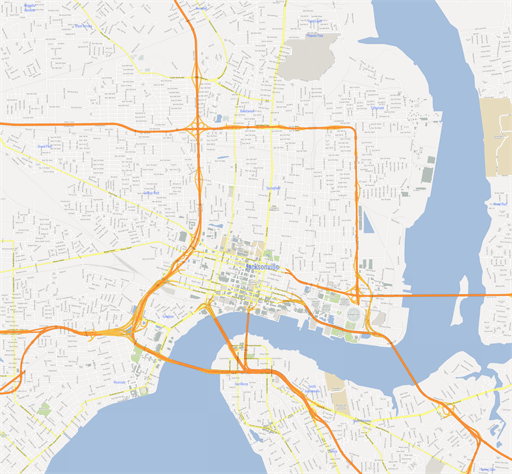 ScalableMaps: Vector maps of Jacksonville (PDF, AI)