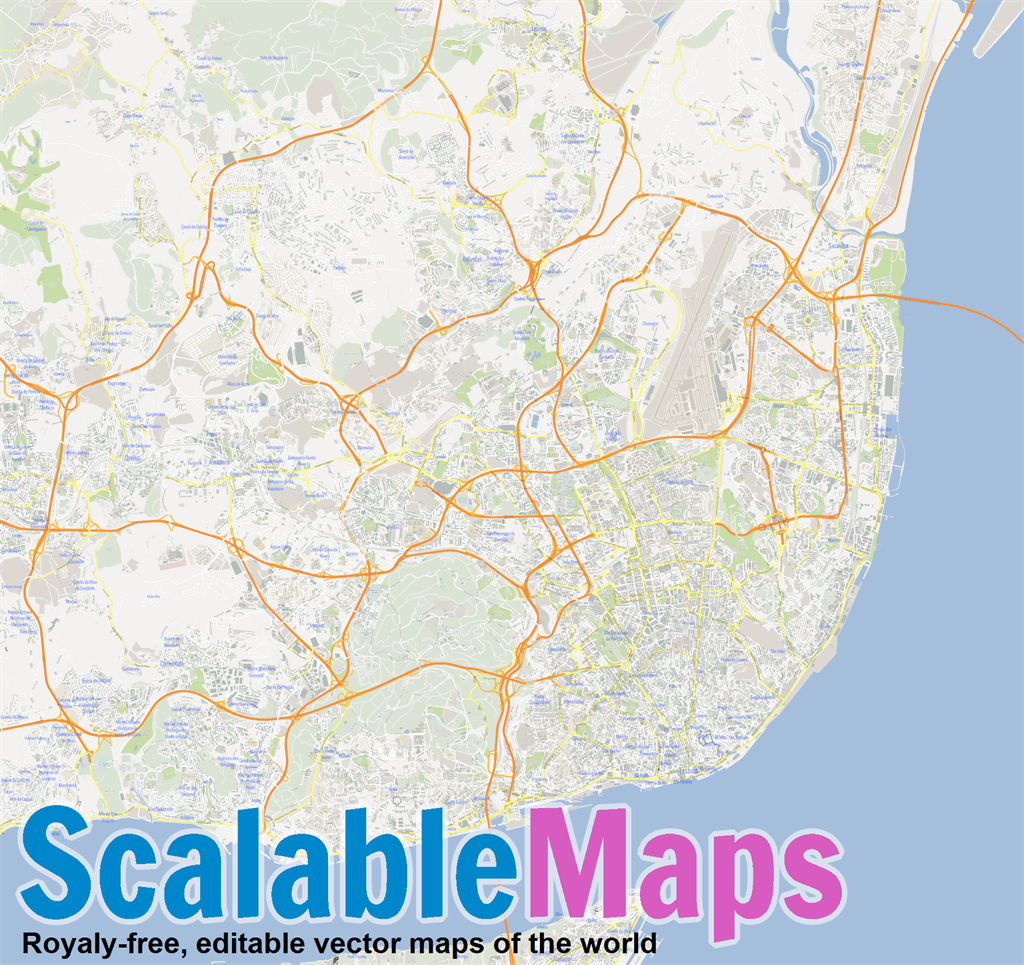 ScalableMaps: Vector map of Lisbon (gmap city map theme) ScalableMaps: Vector map of Lisbon (gmap city map theme)