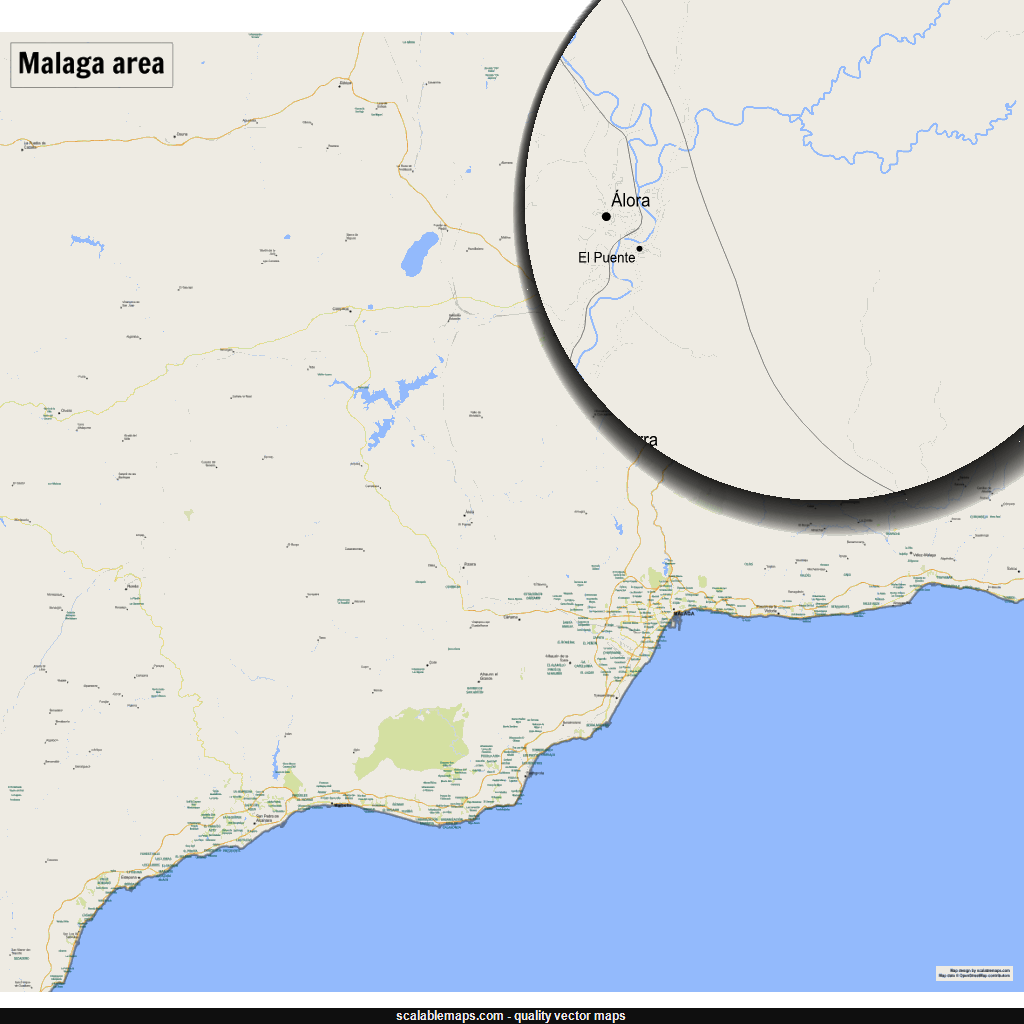 ScalableMaps: Vector map of Madrid (gmap regional map theme)