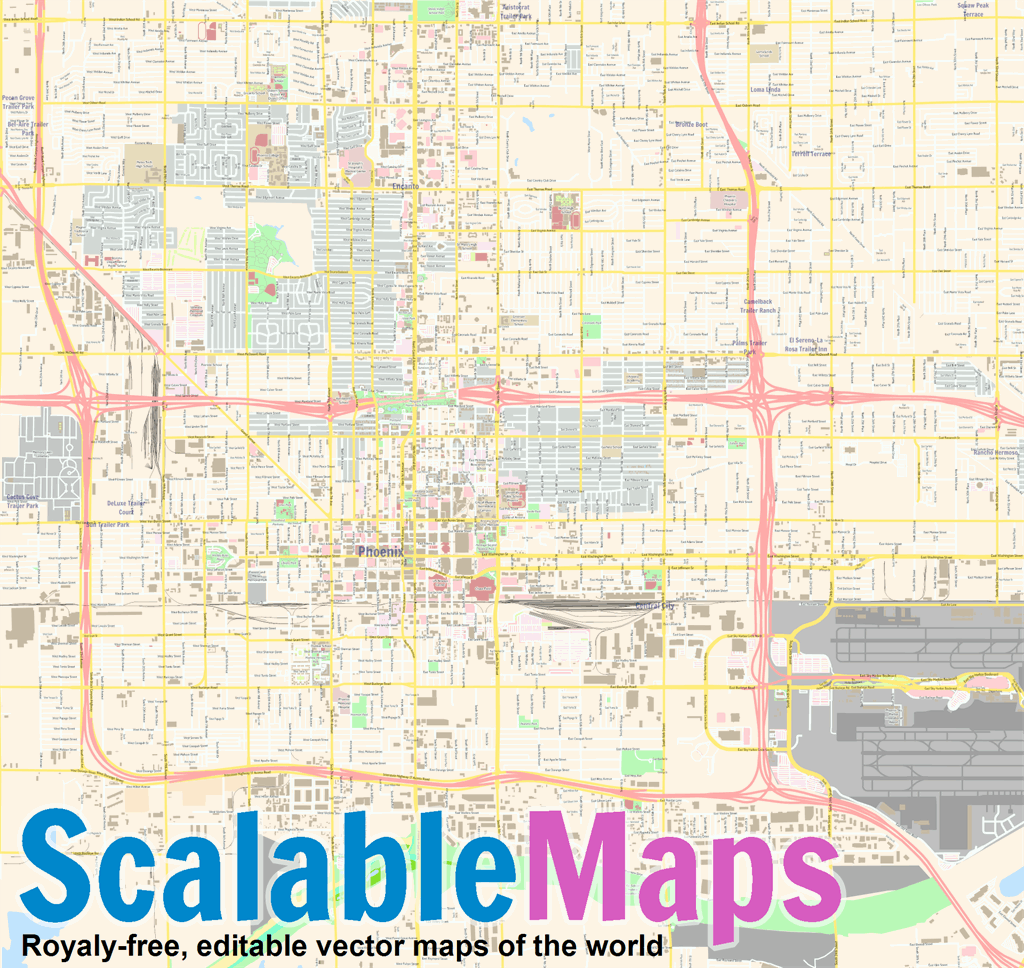 ScalableMaps: vector maps of Phoenix