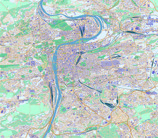 ScalableMaps: Vector maps of Prague (PDF, AI)
