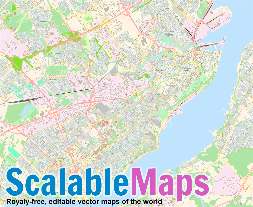 ScalableMaps: vector maps of Quebec City