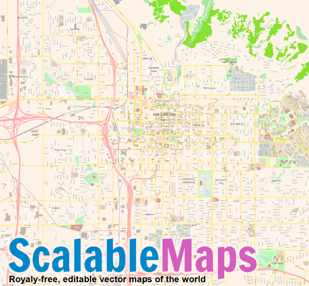 ScalableMaps: vector maps of Salt Lake City