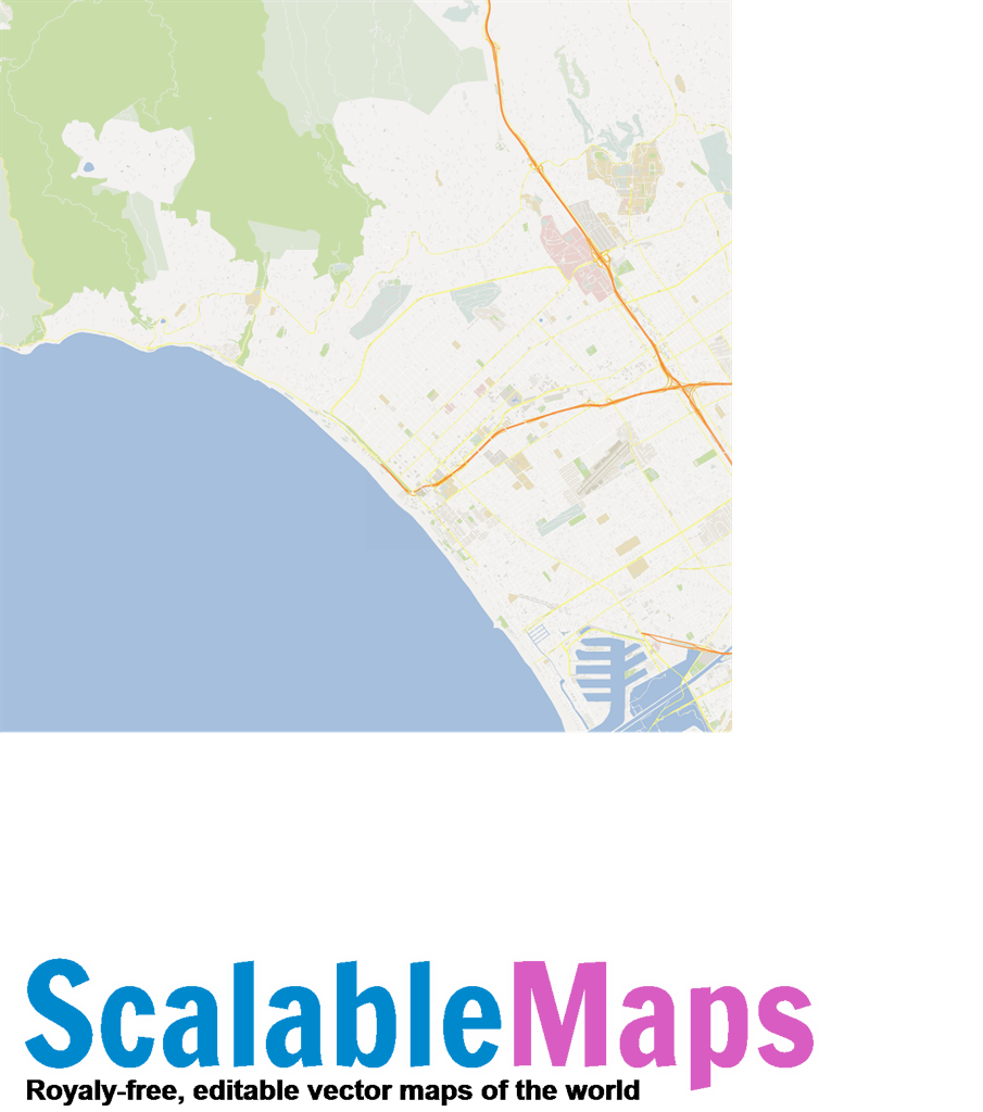 ScalableMaps: vector maps of Santa Monica
