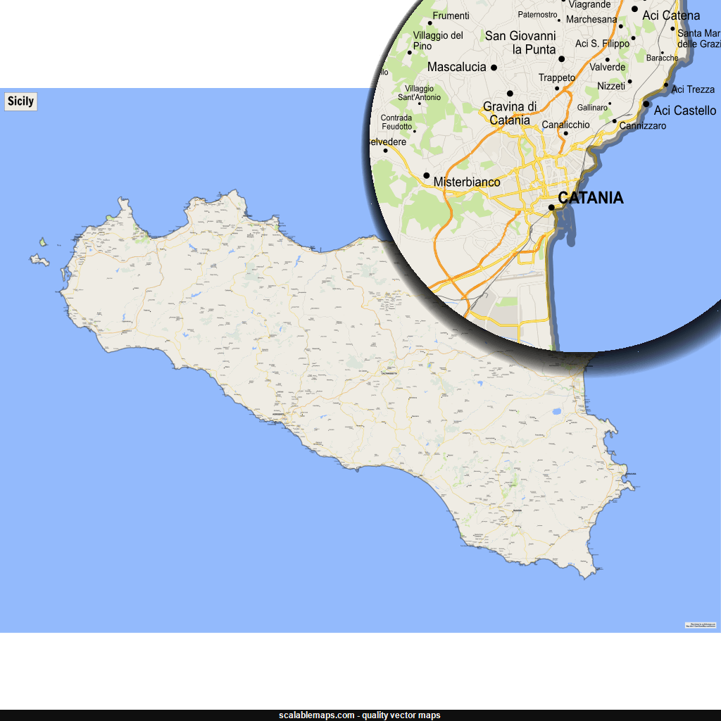 ScalableMaps: Vector map of Sicily (gmap regional map theme) ScalableMaps: Vector map of Sicily (gmap regional map theme)