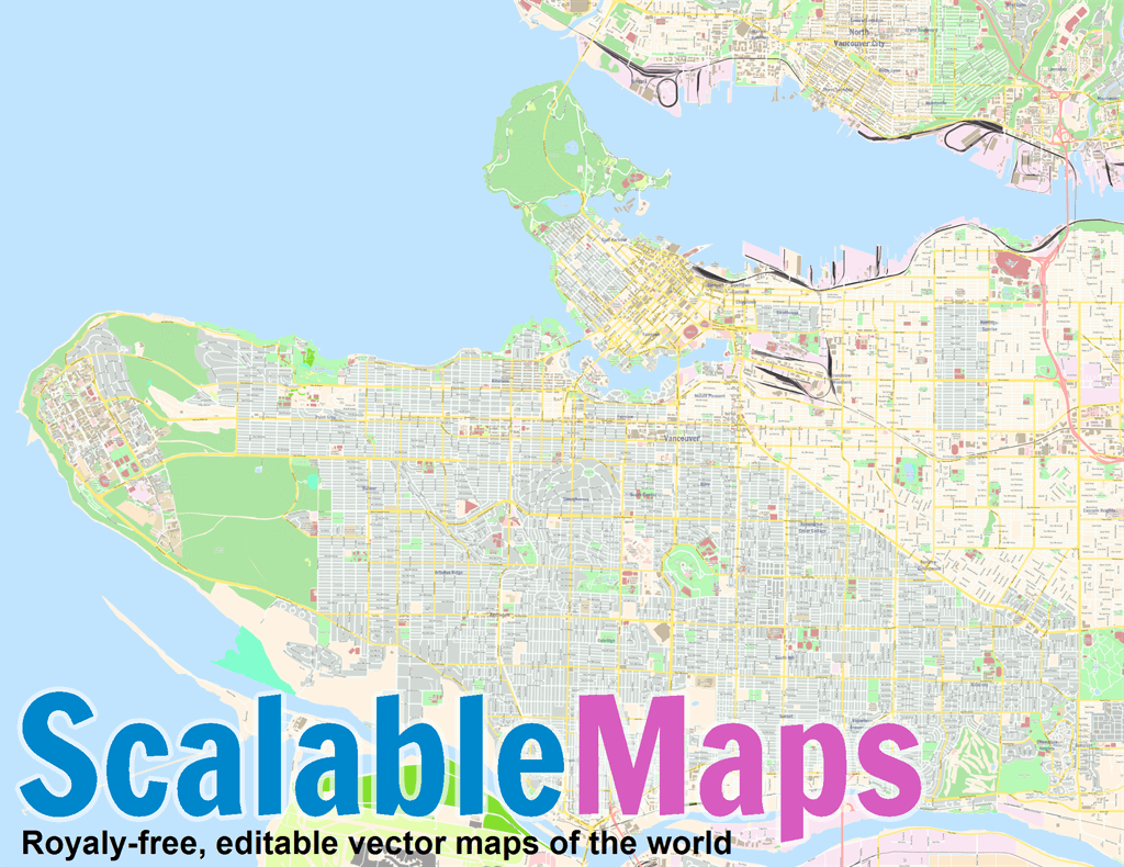 ScalableMaps: vector maps of Vancouver