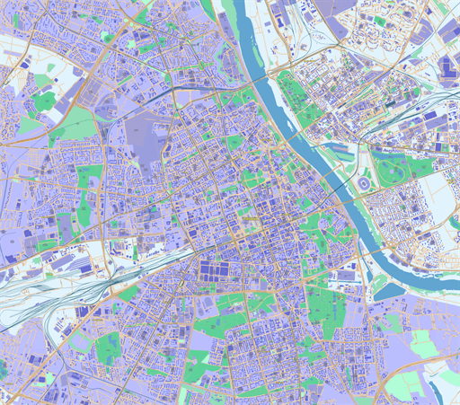 ScalableMaps: Vector maps of Warsaw (PDF, AI)