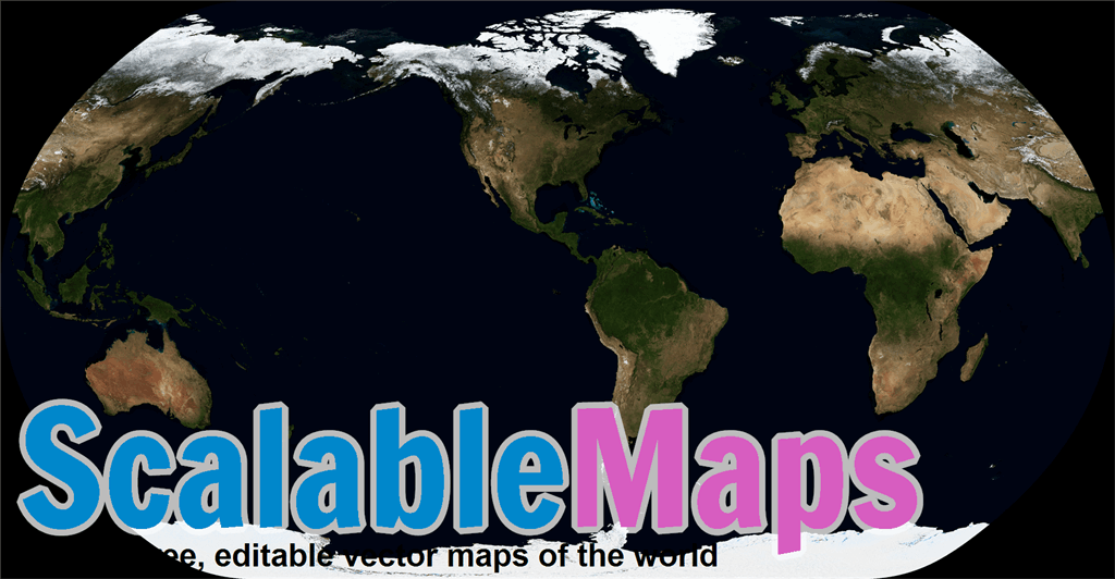 ScalableMaps: Vector map of World (Blue Marble with topography - raster ...