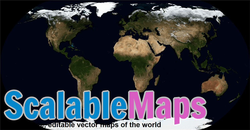 ScalableMaps: Vector map of World (Blue Marble with topography - raster ...