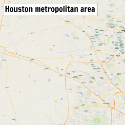 Zoomed In Houston Tx Map