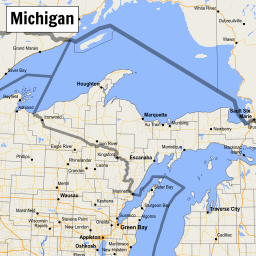 Map Of Michigan And Ontario
